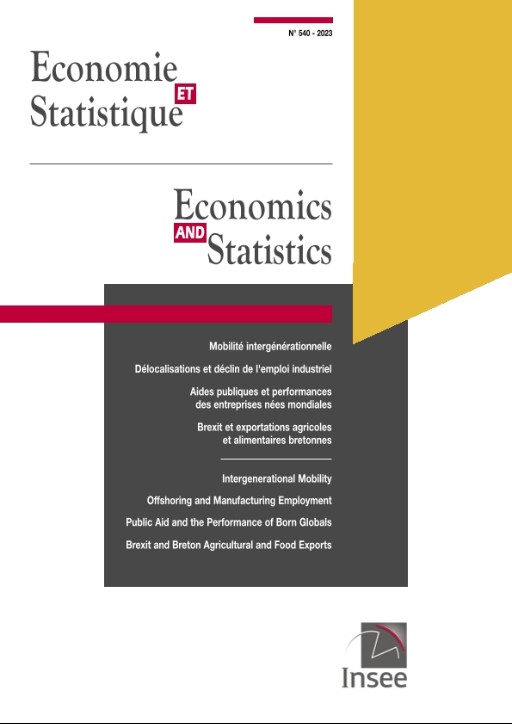 Economie et Statistique / Economics and Statistics n° 540 - 2023 ...